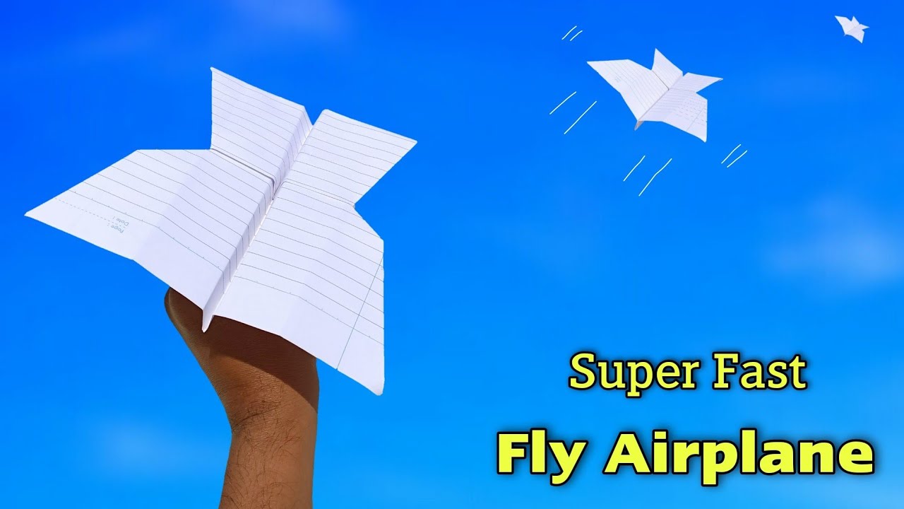 notebook super fast plane, flying superb airplane, how to make notebook ...