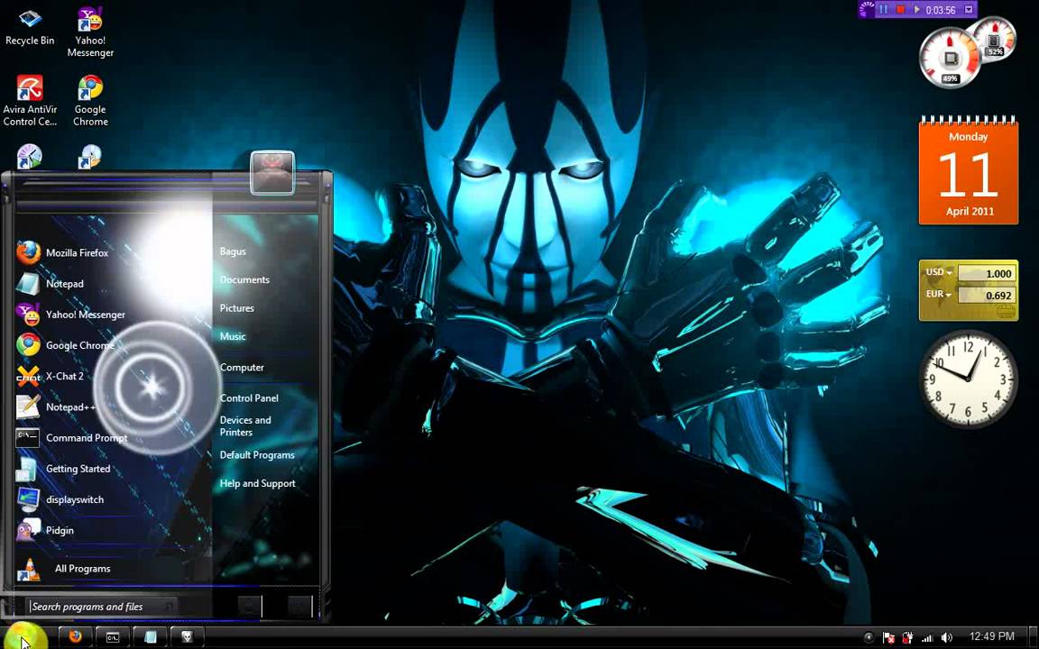 Hack Theme Windows 7 - YouTube