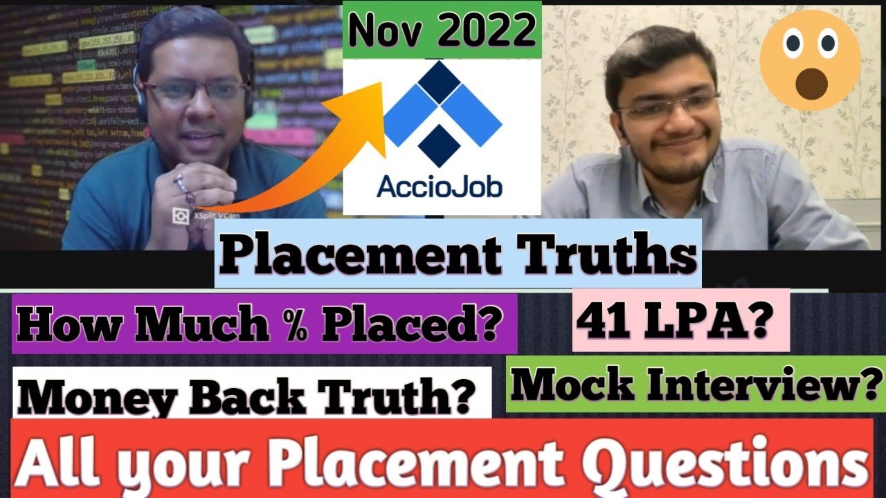 AccioJob Placement Facts | AccioJob Review | Pay Post Placement ...