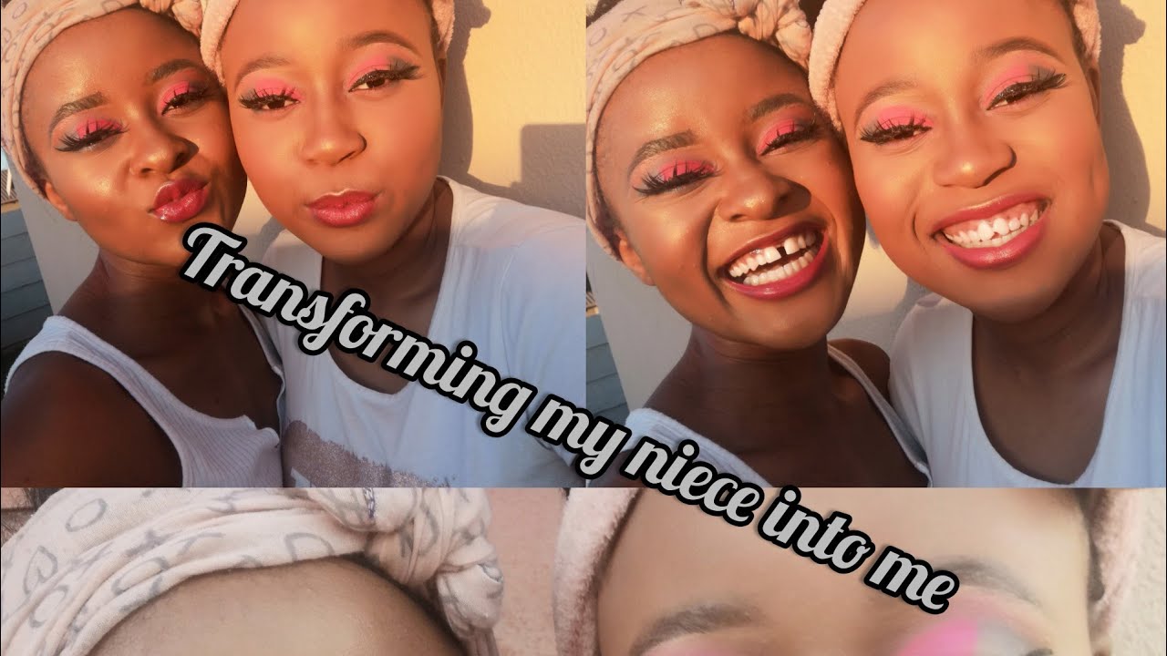 Transforming my niece into me 😂💄|beautiful_kedie - YouTube