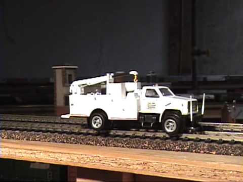 Upgraded High Rail Truck in HO 4-26-13 - YouTube
