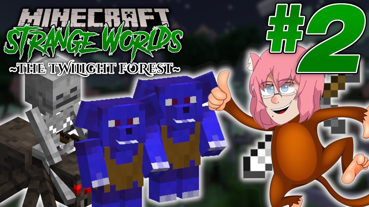 Minecraft Strange Worlds ~The Twilight Forest~ - PART 2 (KOBOLD KAVERN) - YouTube
