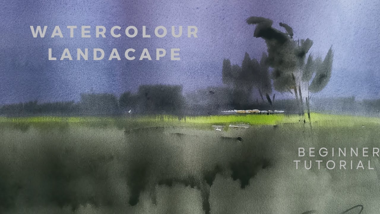 How to capture green light in watercolour. Easy painting tutorial for ...