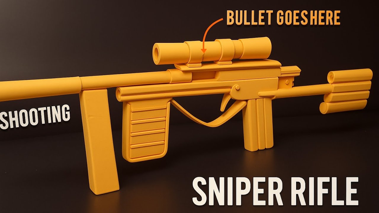 Easy Sniper Rifle Tutorial – Simple World War Origami Sniper with Real ...