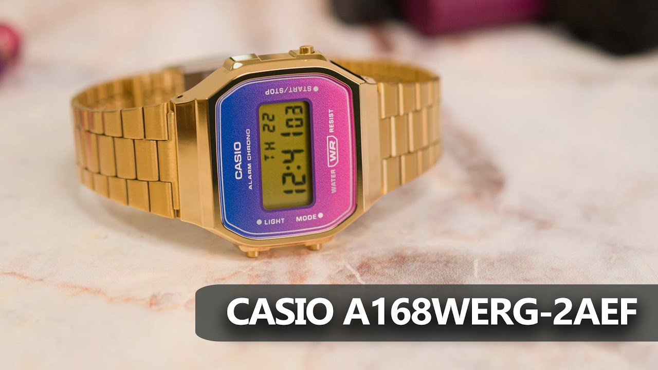 Zegarek: CASIO A168WERG-2AEF Prezentacja CrazyTime.pl - YouTube