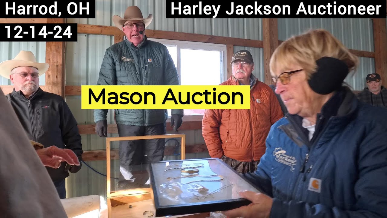 Results - Auctioneer Harley Jackson Selling Coins & Jewelry - Mason Auction 12-14-24 - YouTube