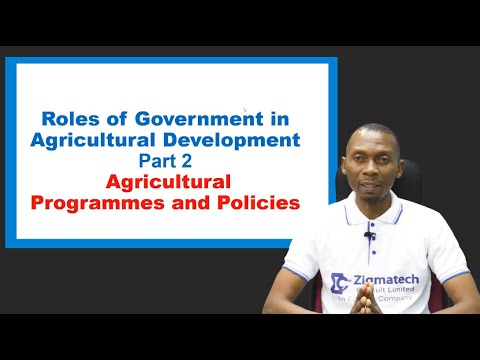 AGRICULTURAL SCIENCE | ROLES OF GOVERNMENT IN AGRICULTURAL DEVELOPMENT ...