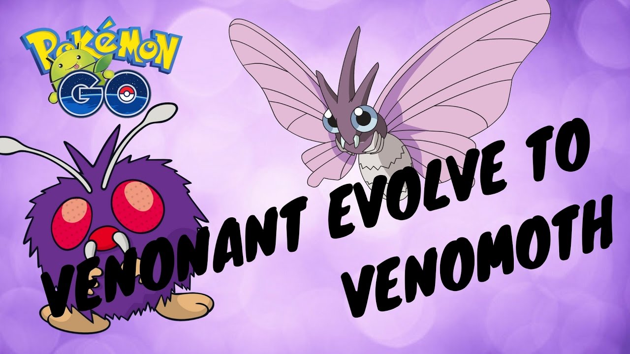 POKEMON GO - Venonat evolve to VENOMOTH!!!! - YouTube