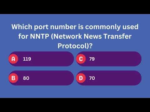 Which port number is commonly used for NNTP (Network News Transfer Protocol)? - YouTube