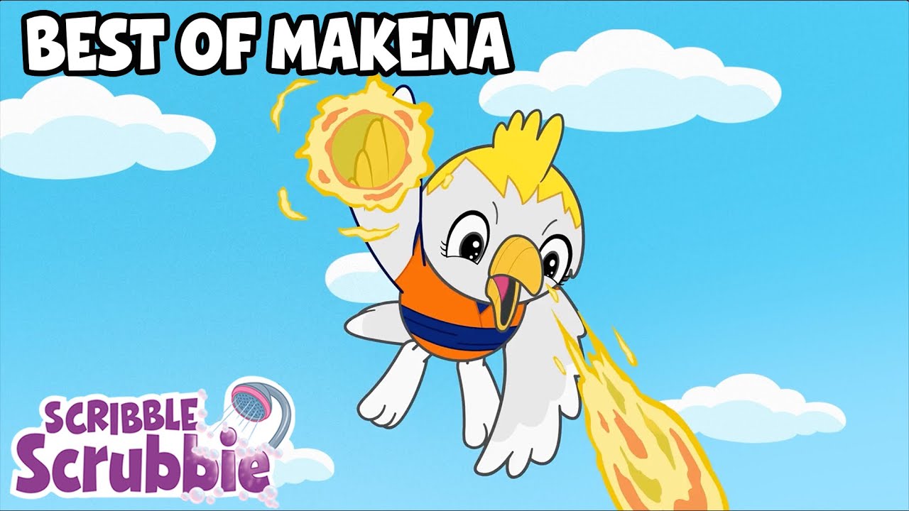 Best of Makena FULL EPISODES! 🦜 Crayola Scribble Scrubbie Pets | Cartoons for Kids - YouTube