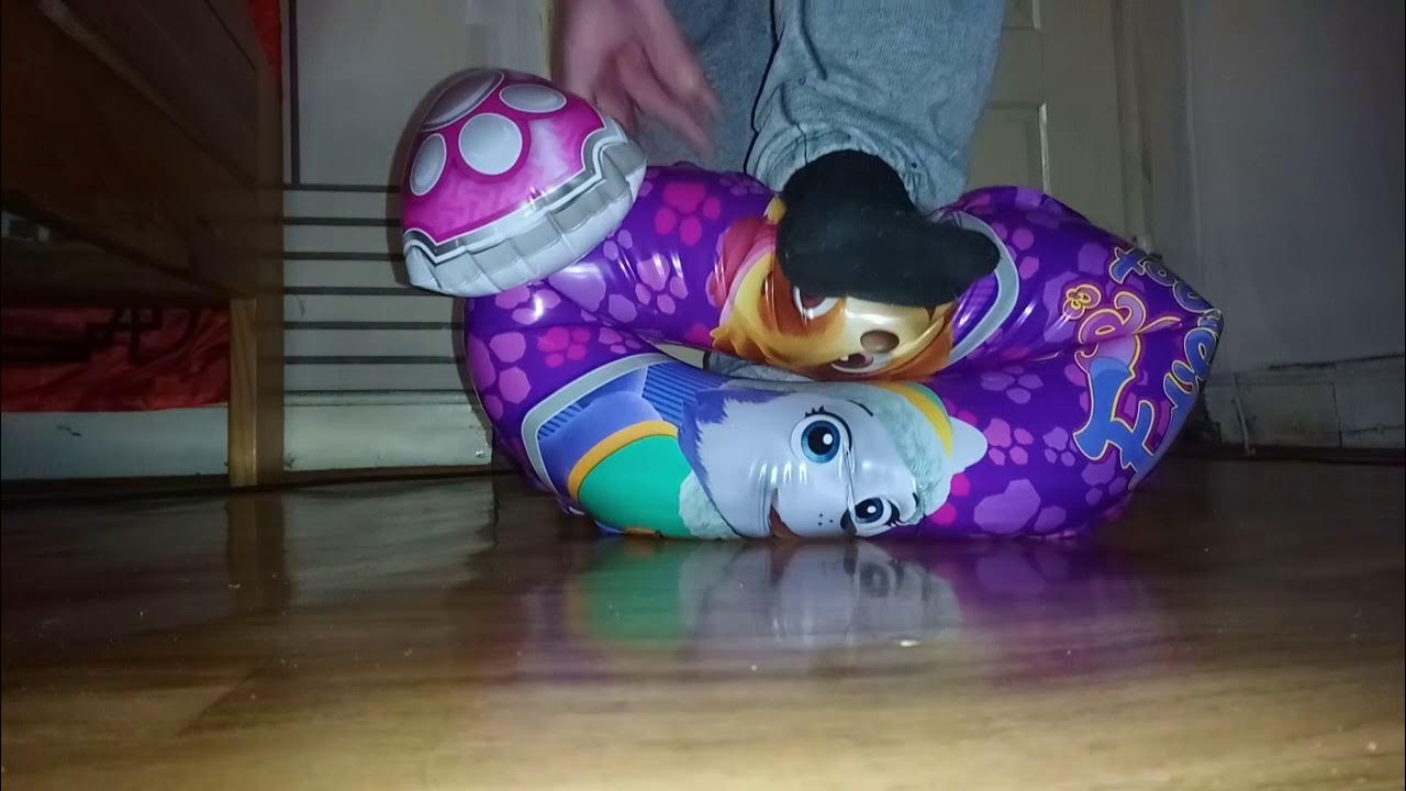 Foot Deflate Inflatable Paw Patrol Swim Ring Youtube