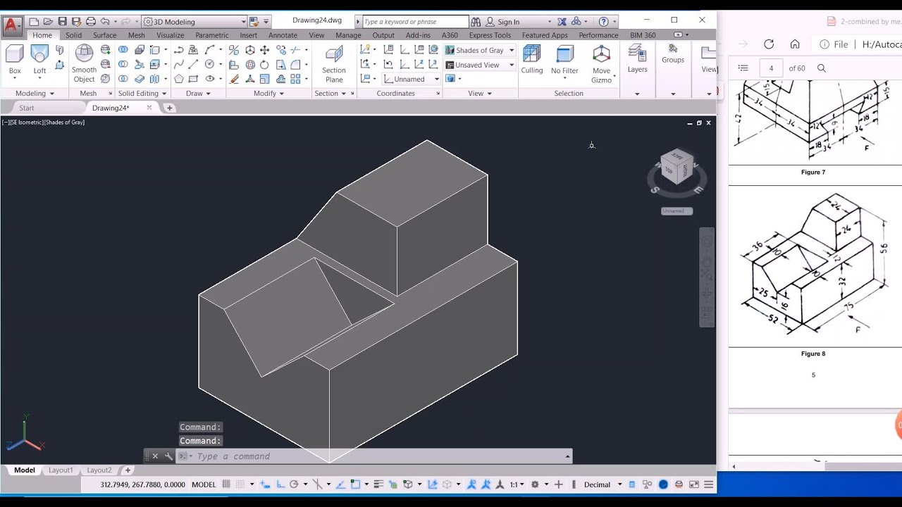 3D Machine Design in Autocad-8 - YouTube