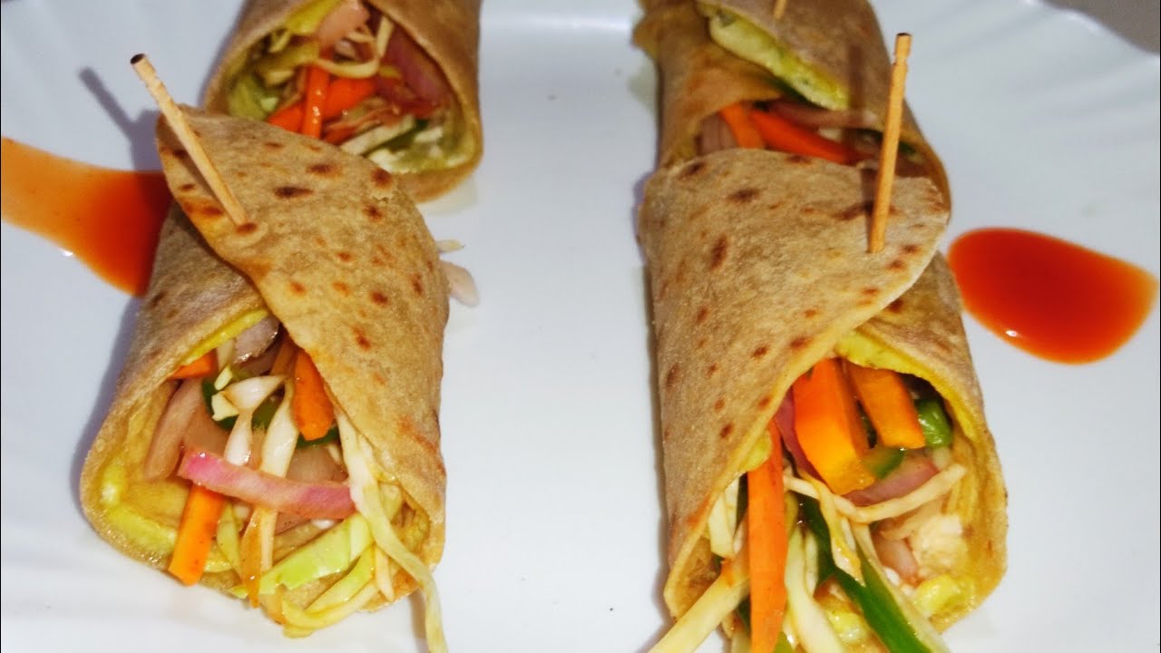 Chapathi Roll egg roll - YouTube