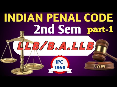 Indian penal code 1860 / LLB / BA LLB 2nd semester mcq/#ipc/#ipc1860 ...