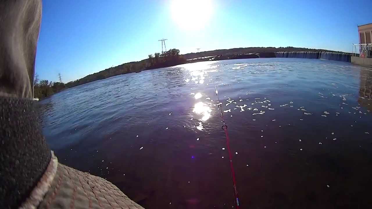Walleye Shore Fishing @ Mohawk River [10/12/2013] - YouTube