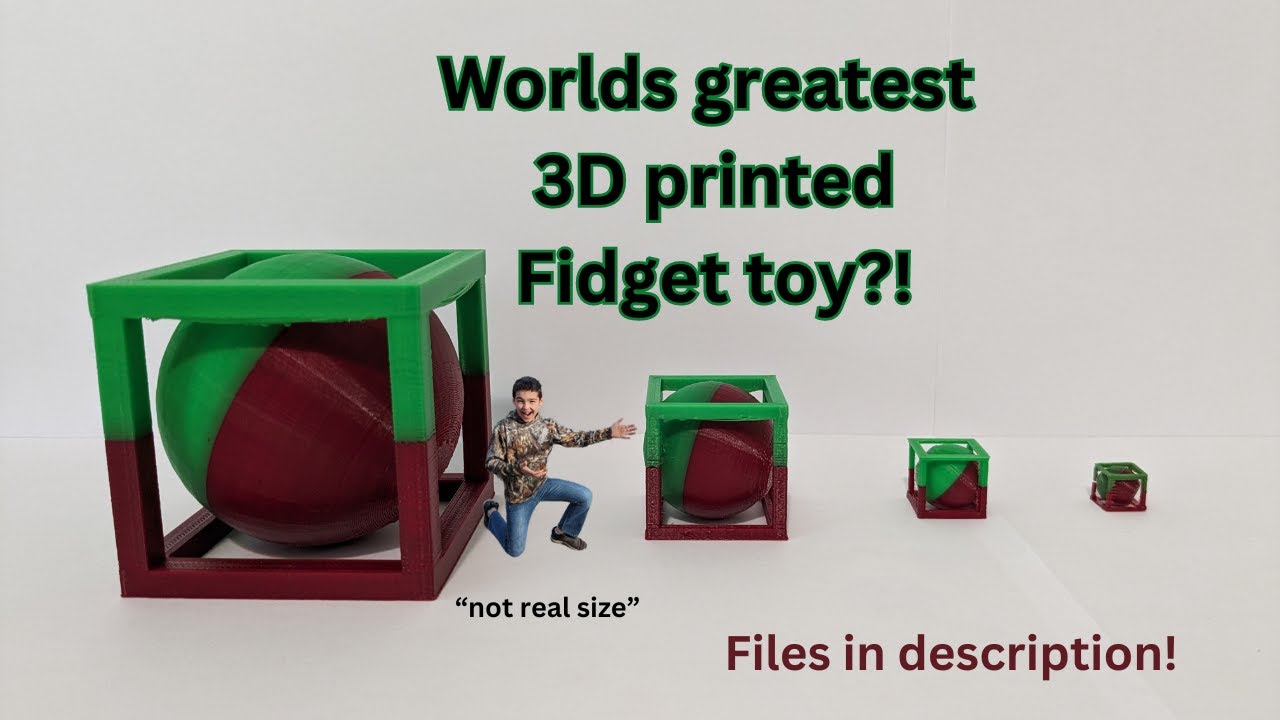 3D printed ball in a box (print in place) - YouTube