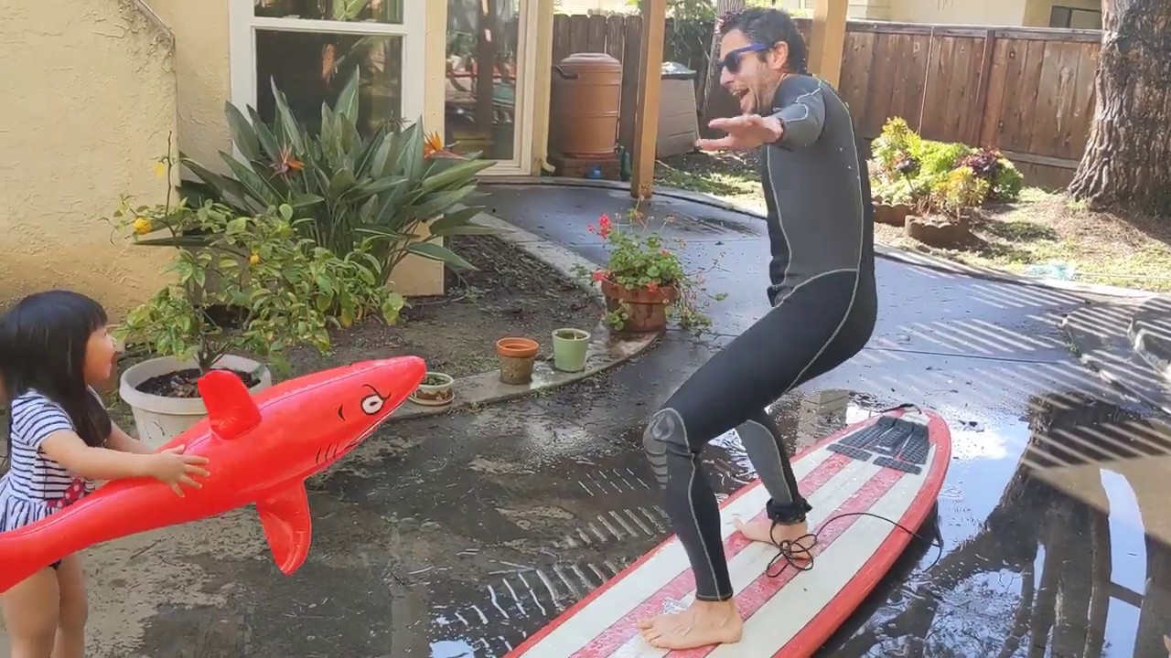 Backyard surfing - YouTube