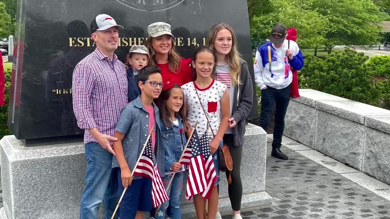 Carolina Field of Honor Memorial Day event James Rackley family - YouTube