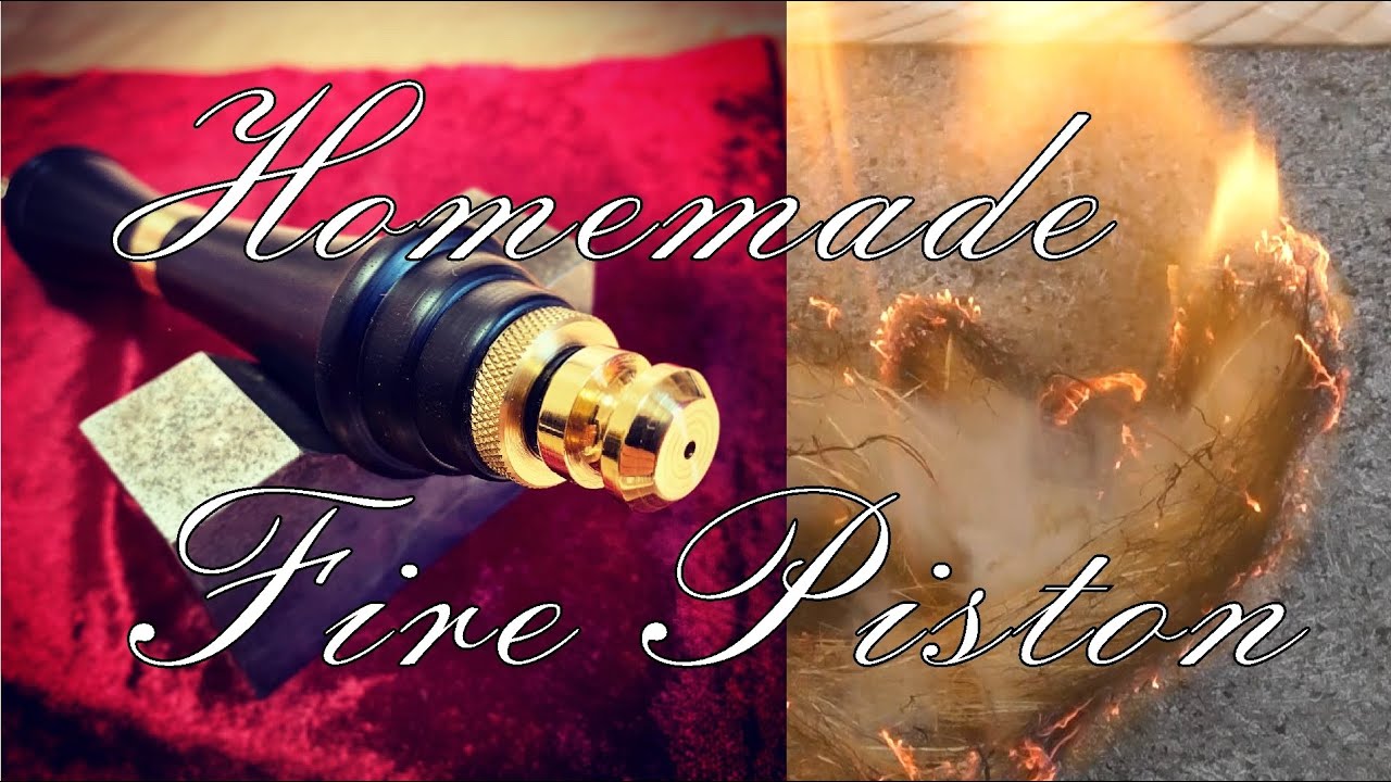 [DIY] Homemade Fire Piston ファイヤーピストン製作!! - YouTube