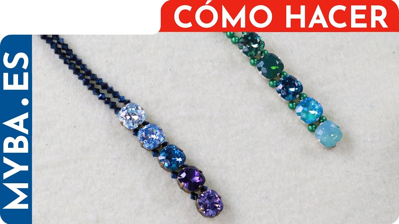 Cómo hacer collares joya DIY con Cristales de Swarovski paso a paso ...