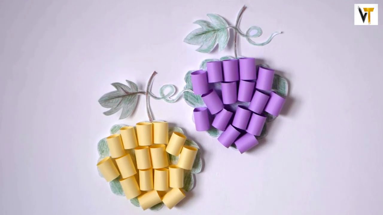 DIY Paper Crafts | How to Make Paper Grapes by Using Amazing Paper ...