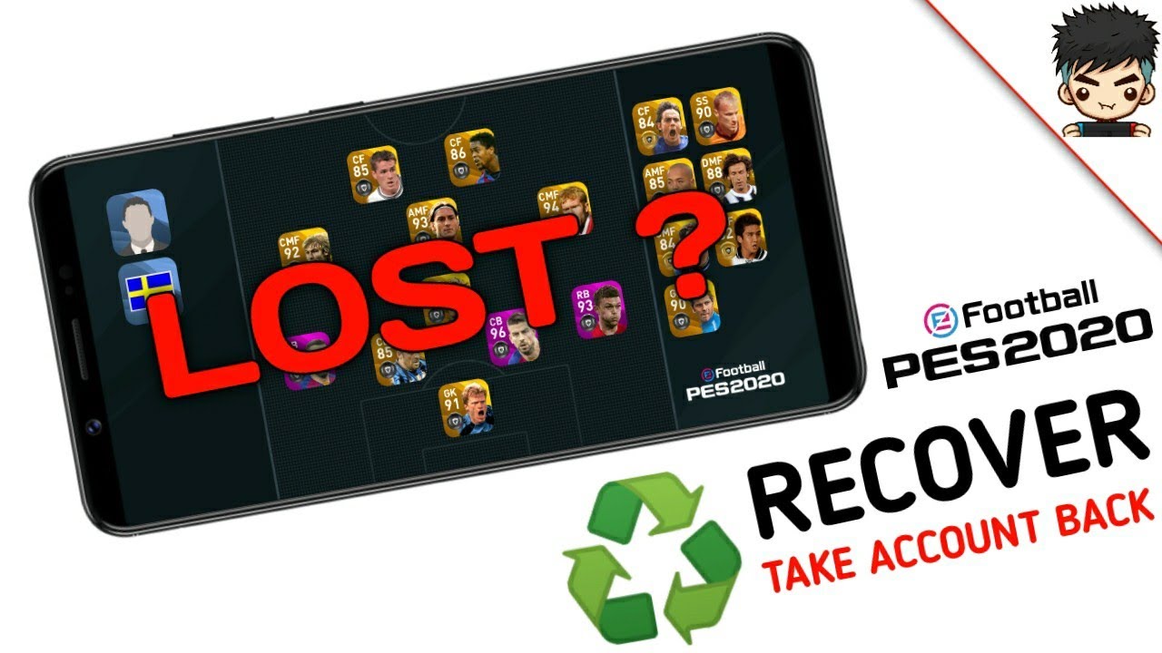 How to take your lost Pes account back in Pes 2020 mobile - YouTube