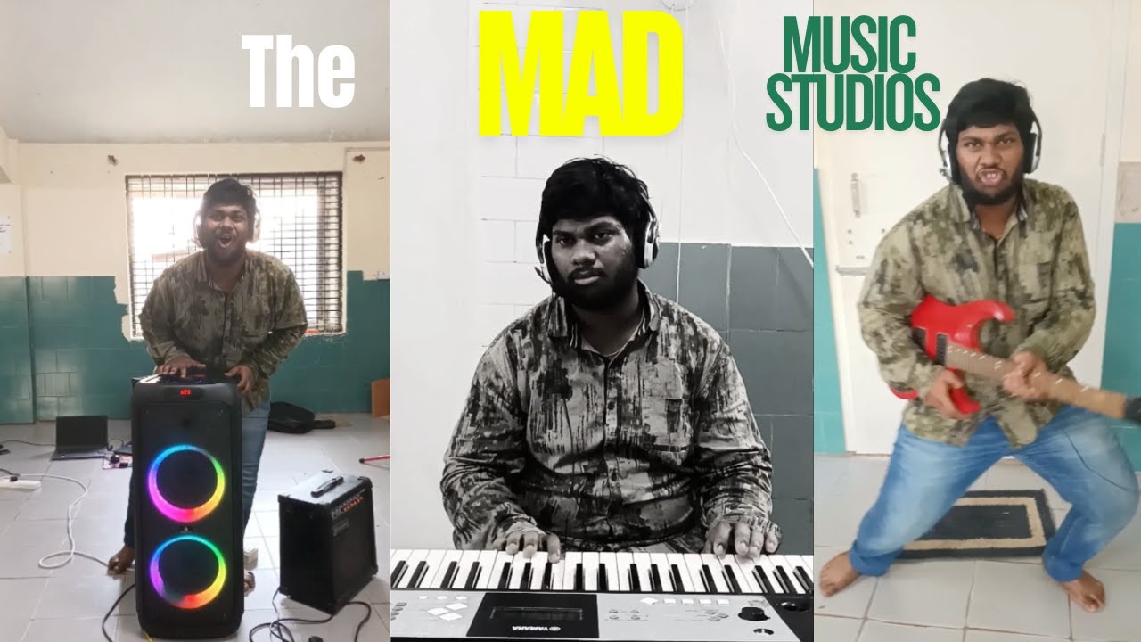 The mad music studios | music composition be like | mad with mani - YouTube