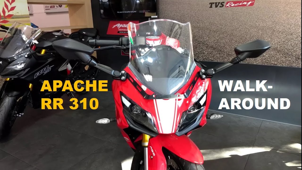 TVS Apache RR310 - Walkaround and Impressions | Racing Red - YouTube