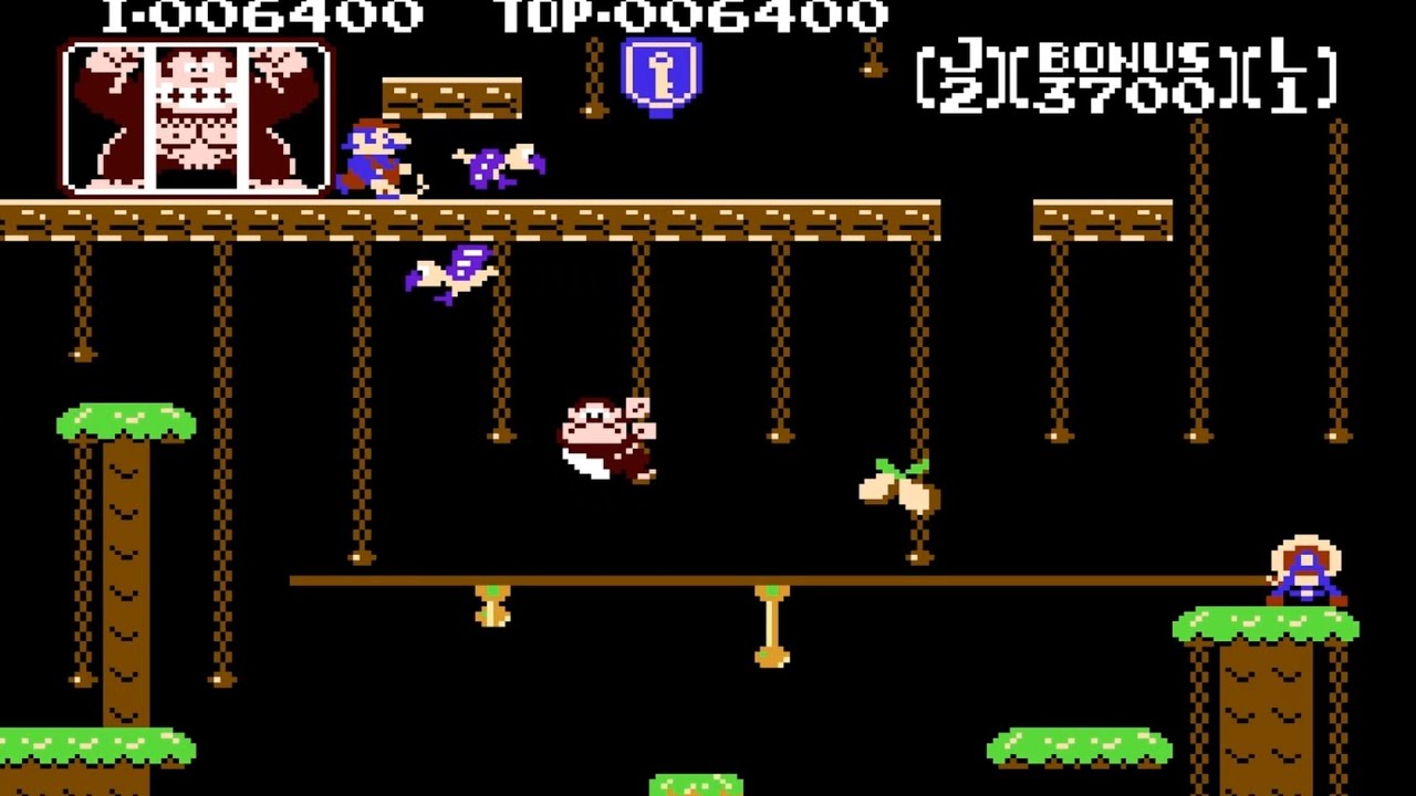 Donkey Kong Jr. NES Retro Gameplay [1080p] - YouTube