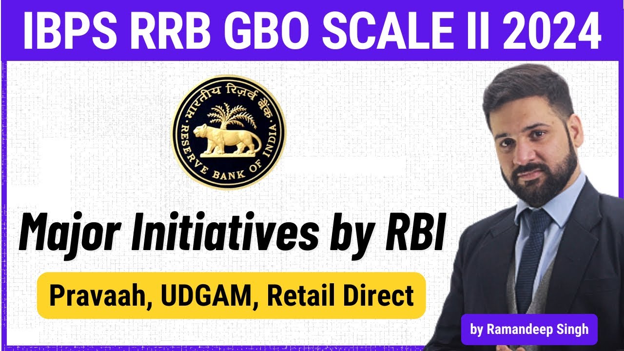 IBPS RRB Scale II 2024: Major initiatives by RBI - YouTube