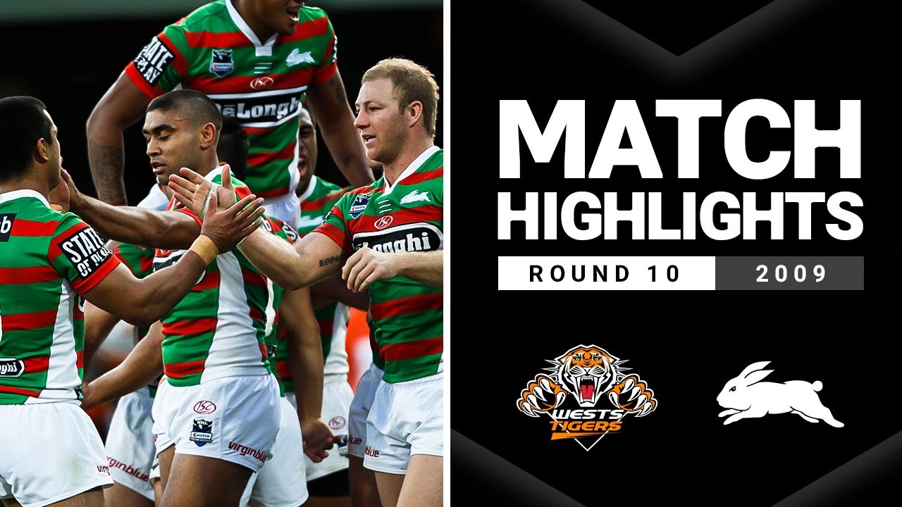 Wests Tigers v Rabbitohs Round 10, 2009 | Classic Match Highlights ...