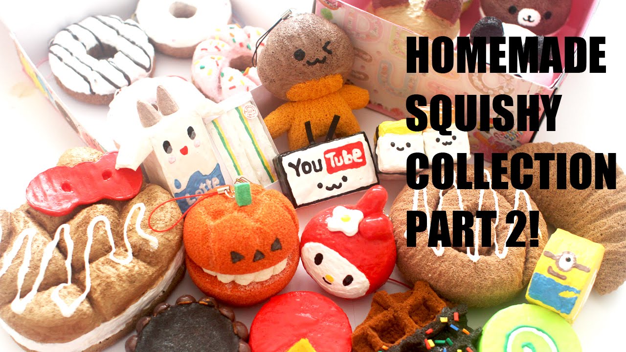 HOMEMADE SQUISHY COLLECTION - PART 2! - YouTube