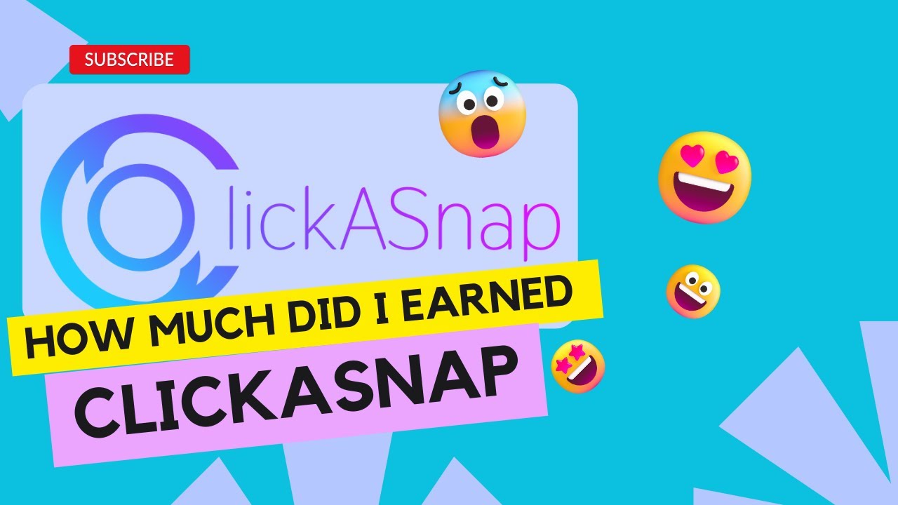 how much did I earned from clickasnap - YouTube