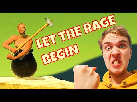 Getting Over It. THE HARDEST GAME I'VE EVER PLAYED! Real RAGE...