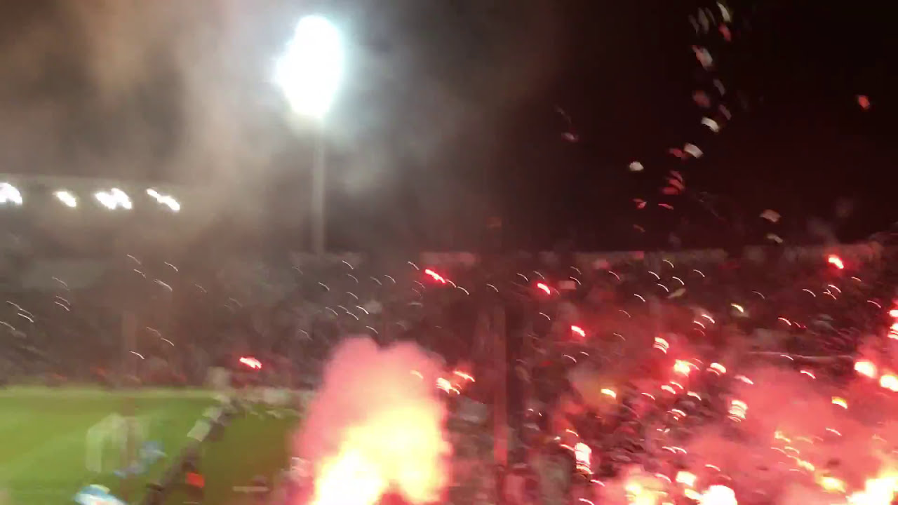 PAOK - gayros Pyro show ΠΑΟΚ - ολυμπιακός - YouTube
