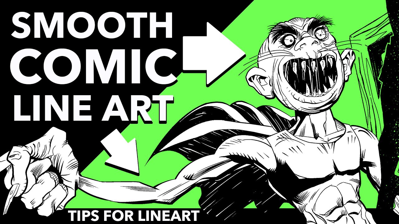 How To Create Clean Line Art In Clip Studio Paint (Tutorial For ...