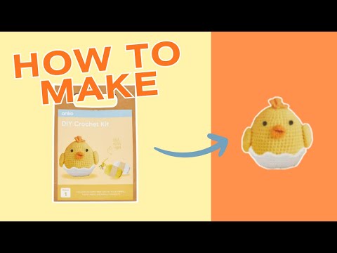 Kmart easter chick and egg mini diy crochet kit - how to make #kmartaustralia #crochetforbeginners