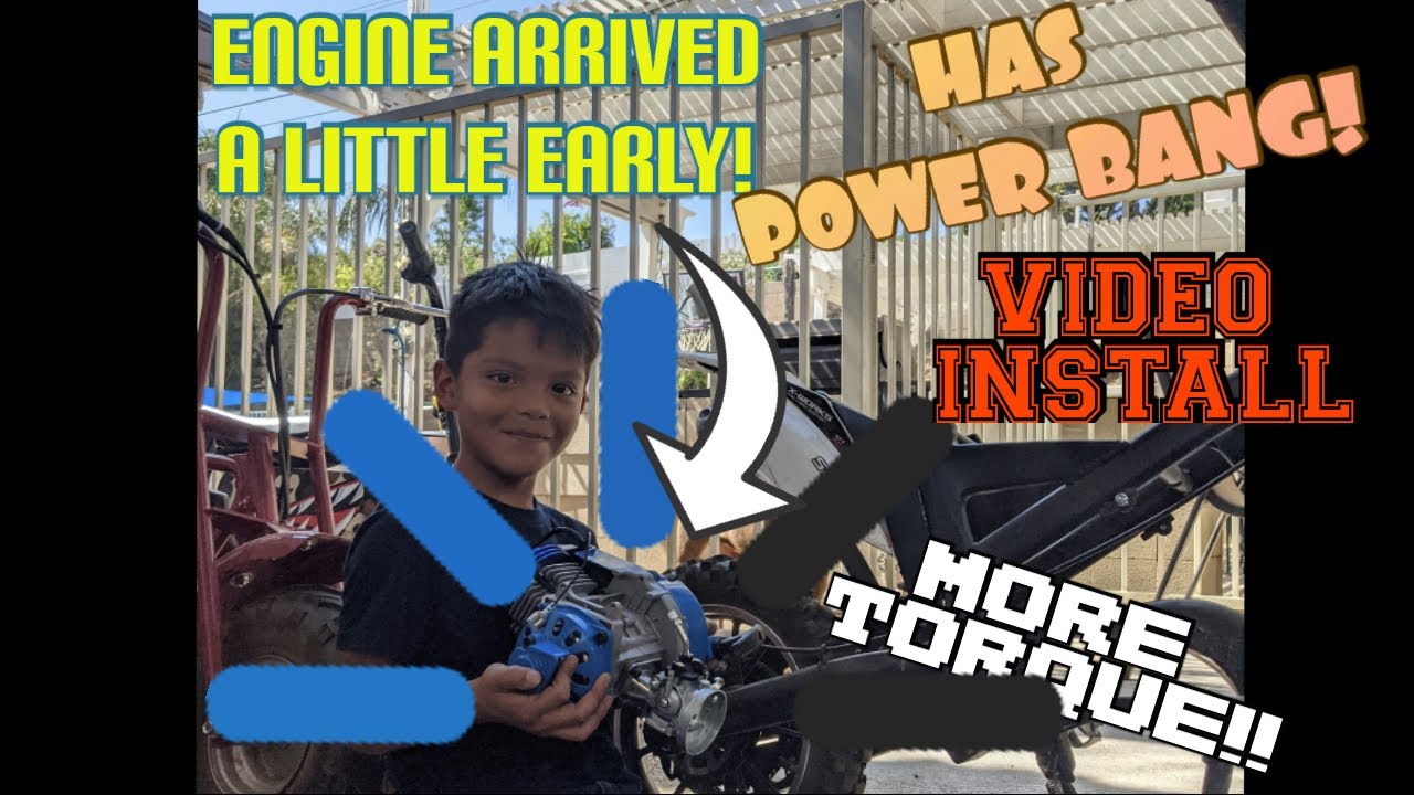 50CC HIGH PERFORMANCE ENGINE INSTALLATION ON MINI DIRT BIKE "ARRIVED ...