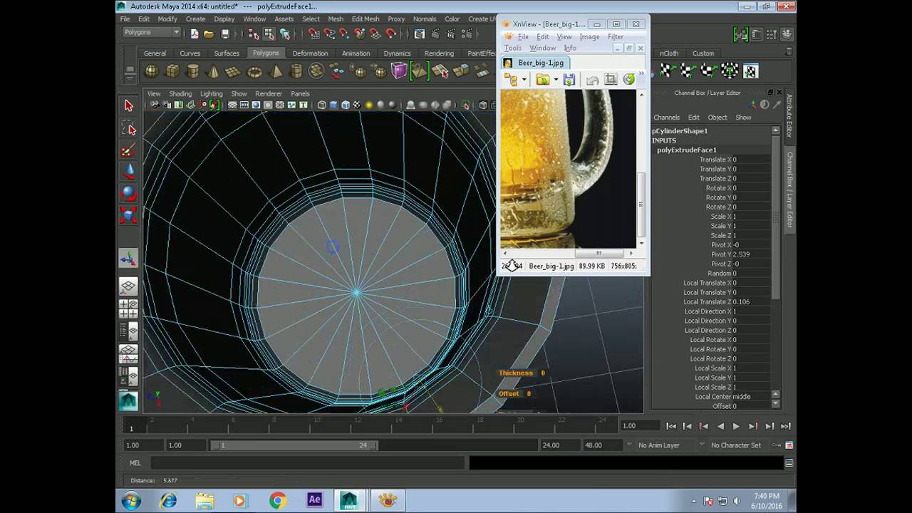 Bài 7 : Maya Mesh , Edit Mesh 1 - YouTube