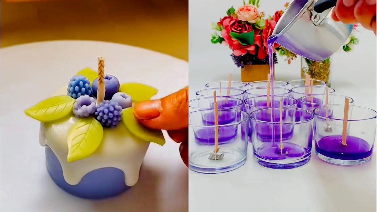 Easy and Beautiful Candle Decoration Ideas - YouTube