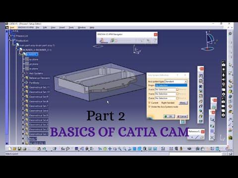Basics of CATIA CAM in Tamil Part2/CATIACAM/CATIA V5 Basics/3d CAM programming/CATIA NC ...
