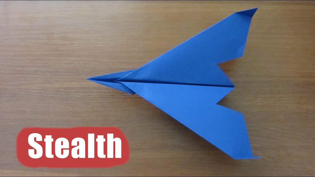 Amazing Paper Airplane Stealth Fighter YouTube amazing-paper-airplane-stealth-fighter-youtube