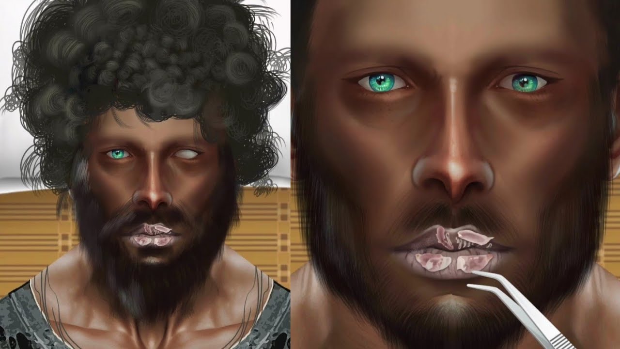 Face Makeover ASMR Maxing Animation Face Care - YouTube