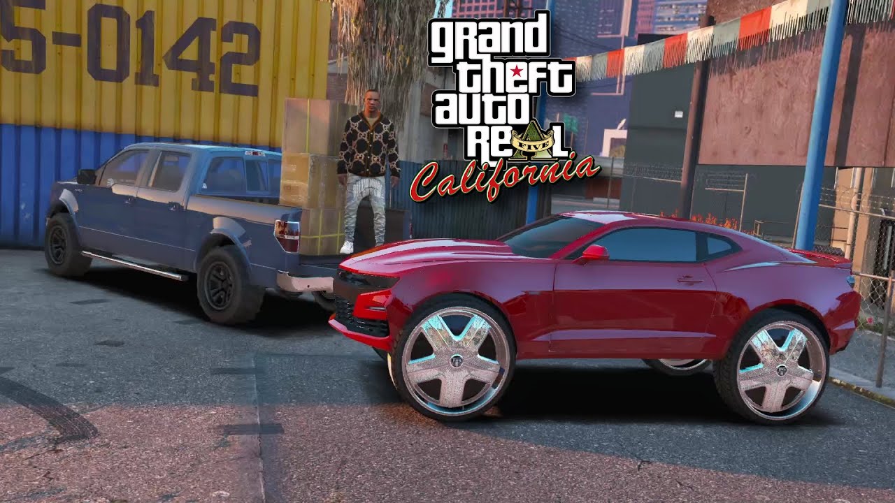 GTA 5 - REAL LA STREET LIFE - PUT 26 INCH DUB FLOATERS ON CAMARO SS ...