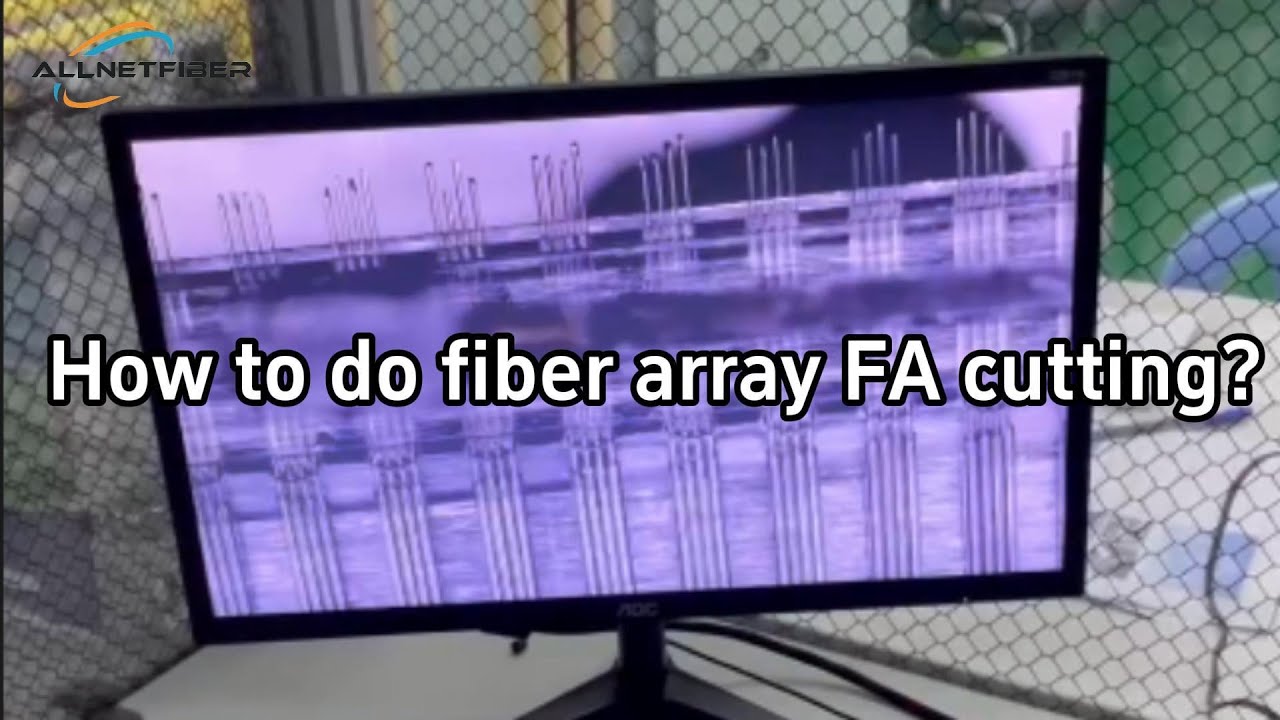 How to do fiber array cutting? - YouTube