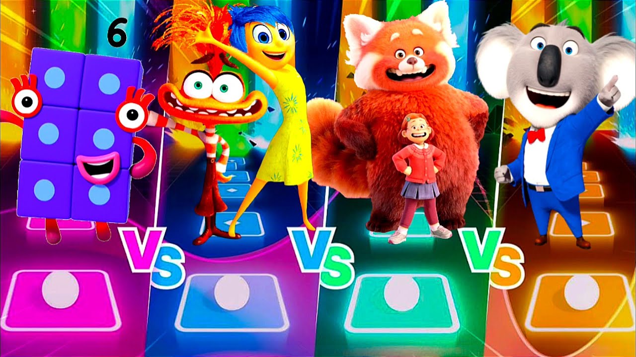 Numberblocks vs Inside out 2 vs Turning Red vs Sing - YouTube