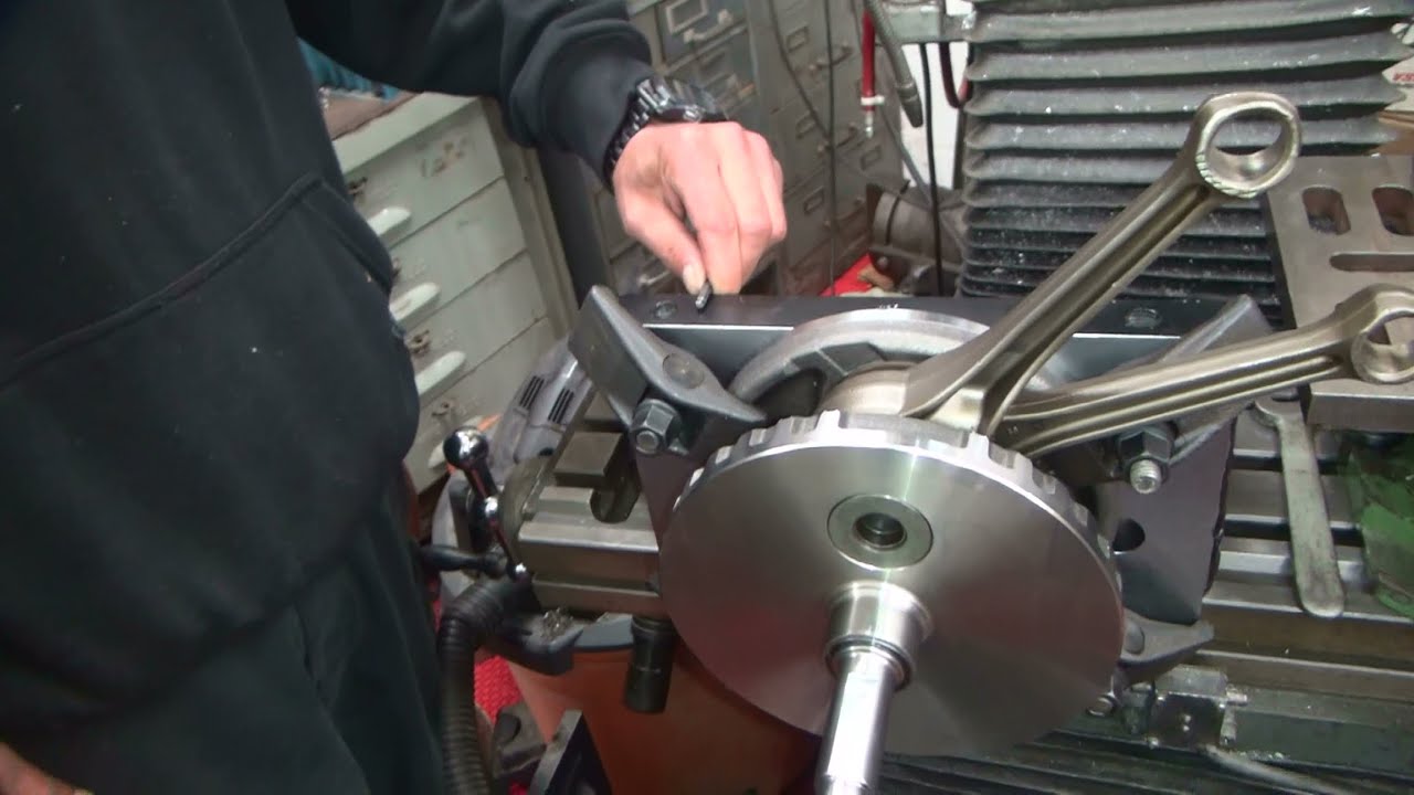 #128 the making of a flywheel truing tool crankshaft milwaukee 8 m8 evo ...