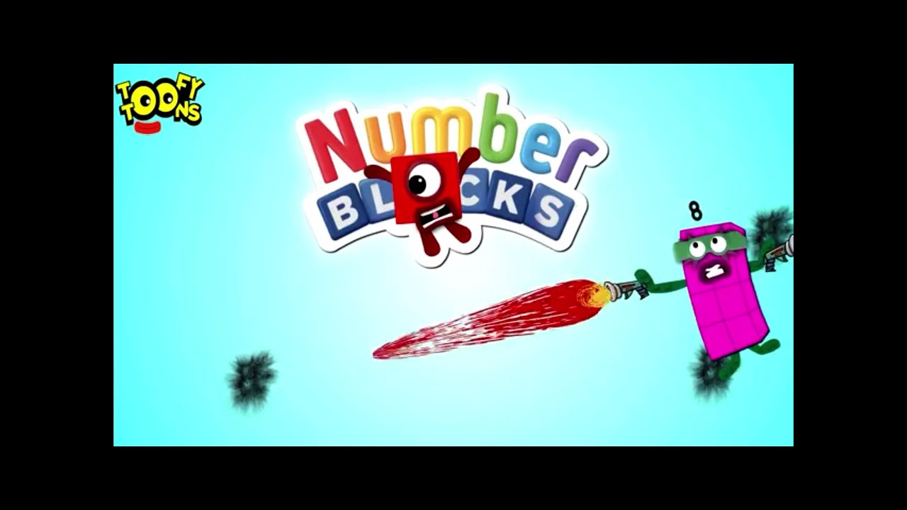 Octo-naughty destroyed the number-blocks logo - YouTube