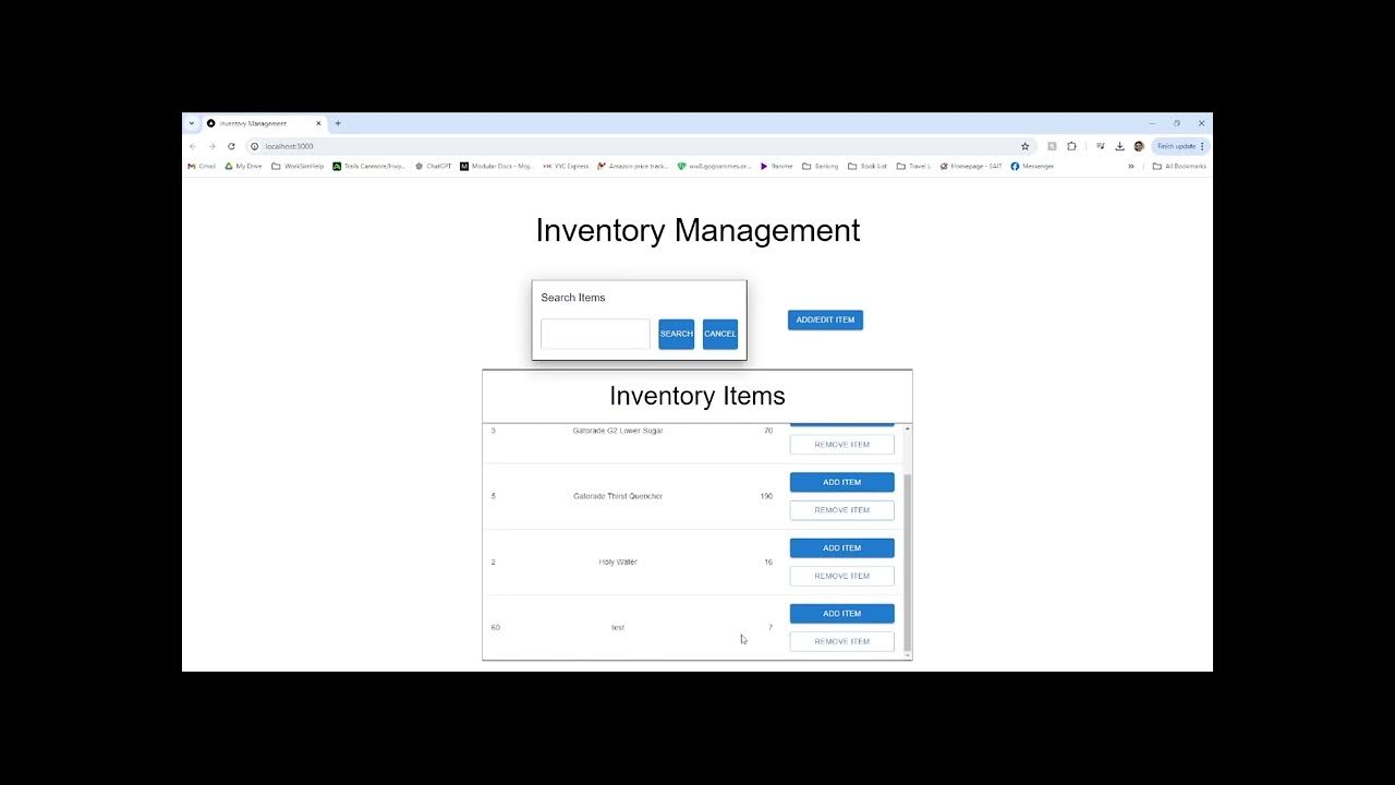 Inventory Management System - Using Node.JS and Firebase - YouTube