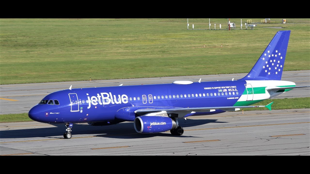 Newest Jetblue Special Livery! NYPD A320 lands at TF Green ...